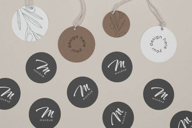 Free Circle Shaped Tag Price Mockup Psd – CreativeBooster