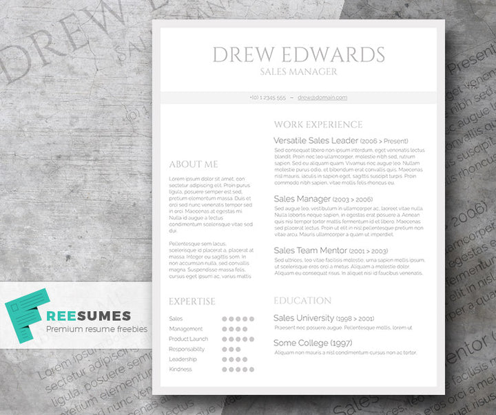 Free Resume Templates in Microsoft Word (DOC/DOCX) Format – CreativeBooster