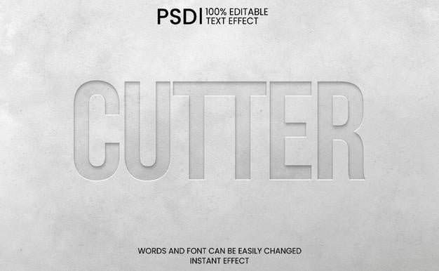 Free Cutter Paper Text Effect Psd – CreativeBooster