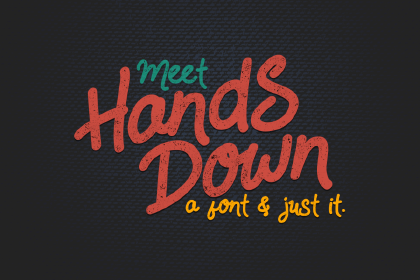 Free Hands-Down Typeface – CreativeBooster