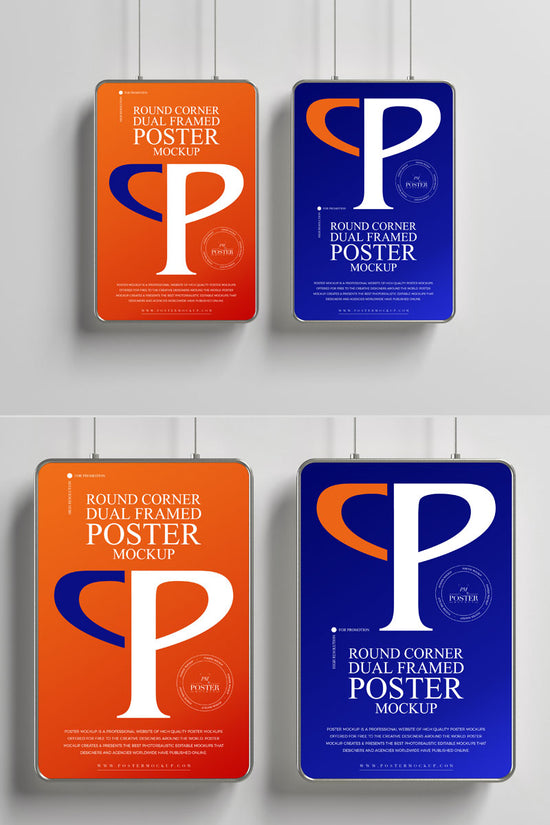 Free Dual Frame Hanging Poster Mockup – CreativeBooster