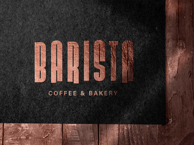 Free Embossed Bronze Logo Mockup On Dark Paper Psd – CreativeBooster