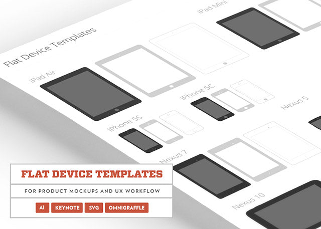 Free Flat Devices Templates Psd – CreativeBooster
