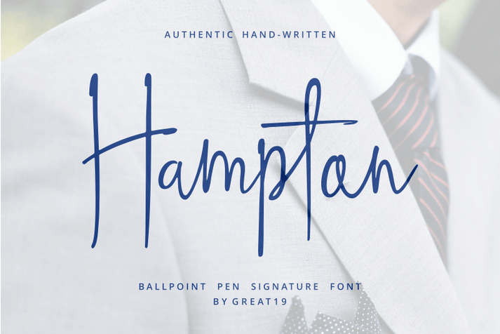 Free Hampton Modern Script Font – CreativeBooster