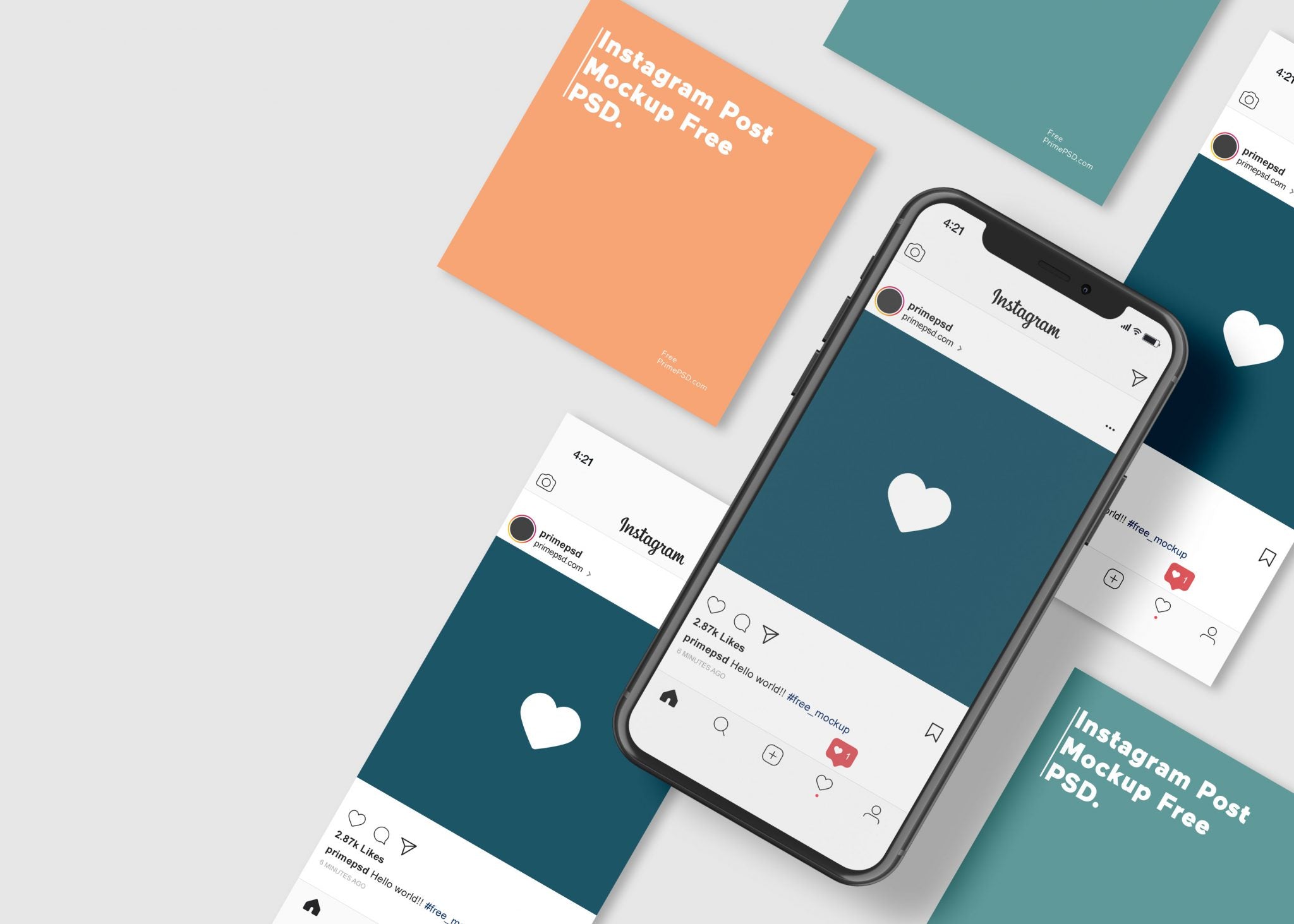 Free Instagram Post Mockup Psd [2020 Bie] – CreativeBooster