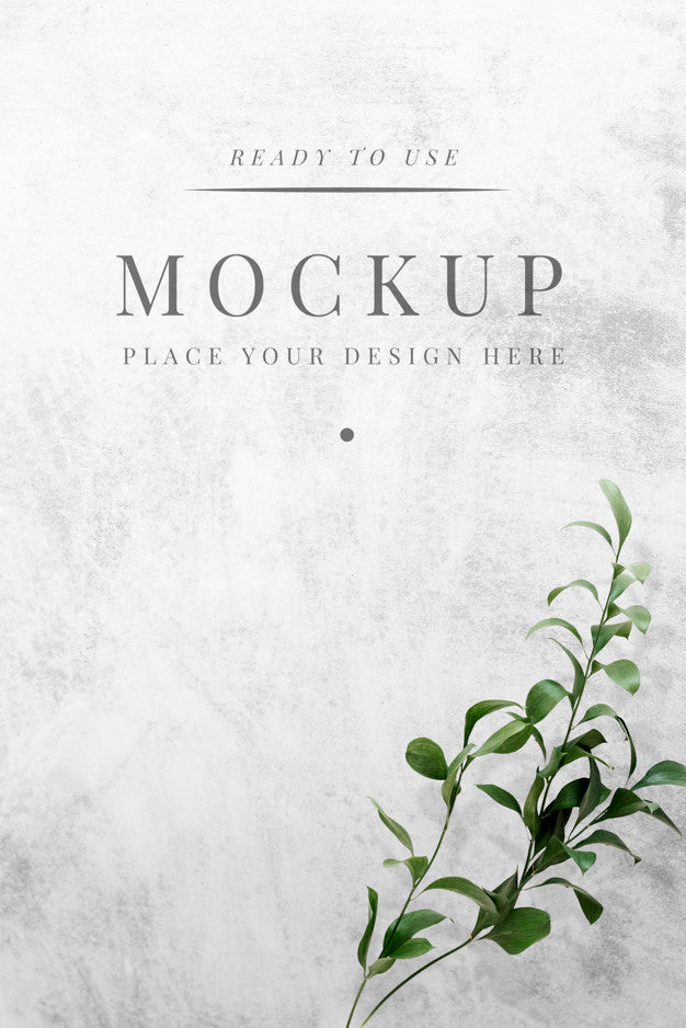 Free Leaf Mockup Background Psd – CreativeBooster