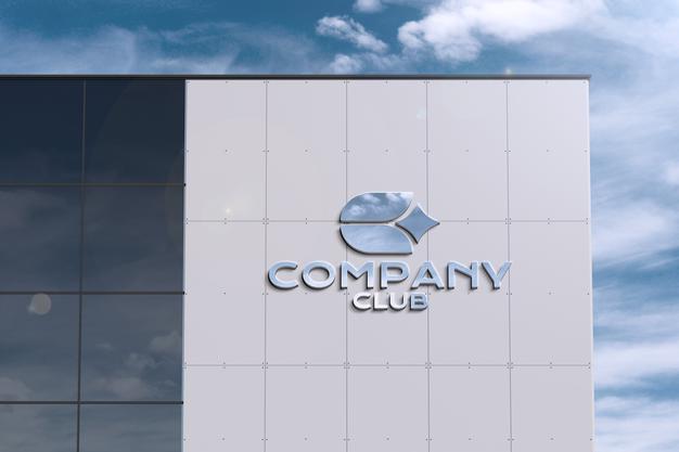 Free Logo On Modern Big Building - Signboard Mockup Psd – CreativeBooster