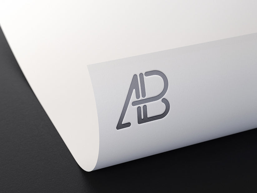 Free Metallic Foil Logo Mockup – CreativeBooster