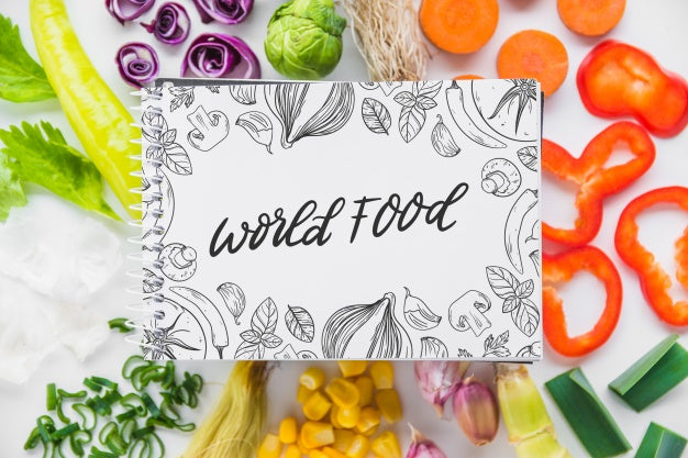Free Notepad Mockup With Healthy Food Concept Psd – CreativeBooster
