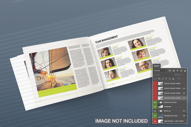 Free Opened Landscape Magazine Mockup Psd – CreativeBooster