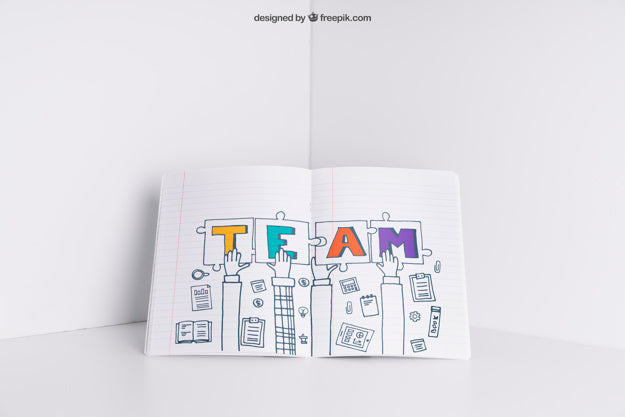 Free Paper Mockup In Corner Psd – CreativeBooster