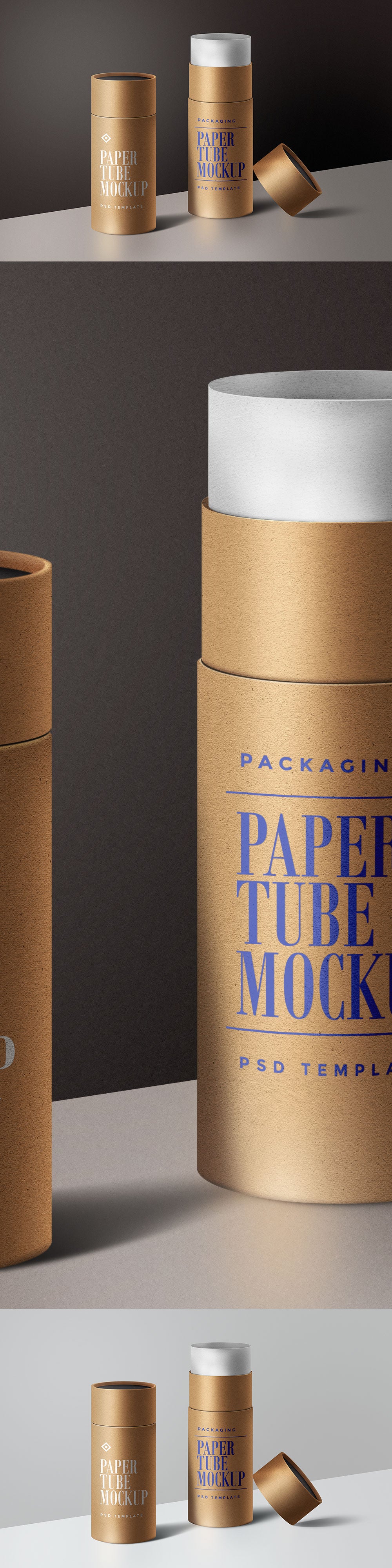 Free Paper Tube Packaging Mockup Template – CreativeBooster