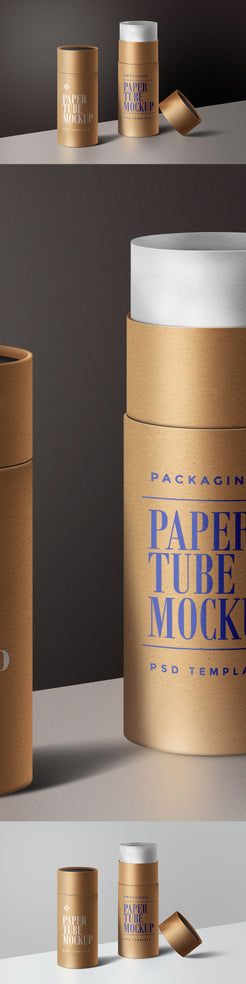Free Paper Tube Packaging Mockup Template – CreativeBooster