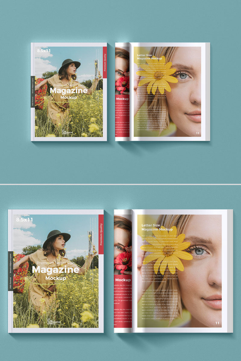 Free Psd Magazine Mockup – CreativeBooster