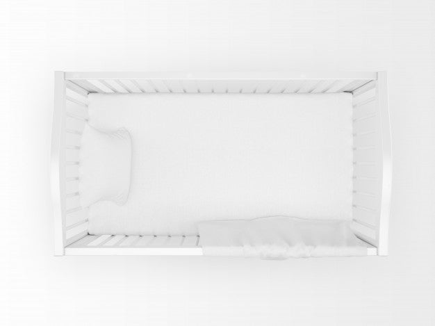 Free Realistic White Cradle Isolated On White On Top View Psd ...