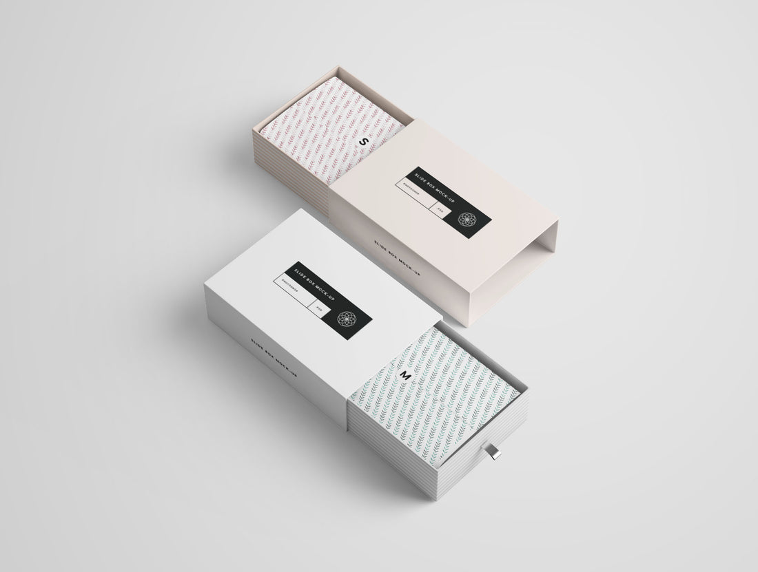 Free Rectangle Slide Box Mockup – CreativeBooster