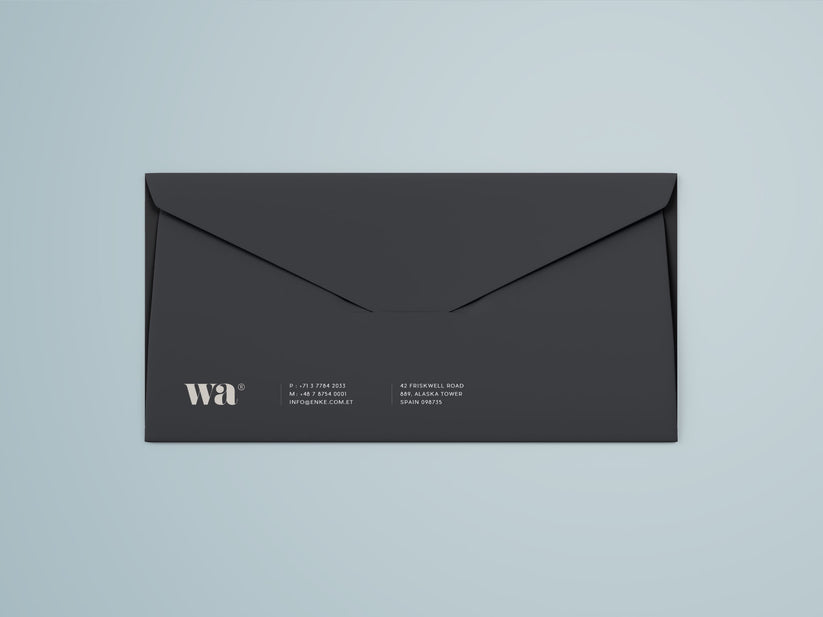 Free Side Seam Envelope Mockup – CreativeBooster