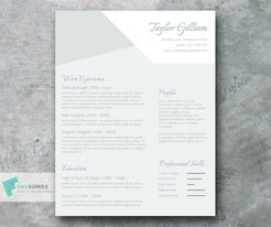 Free Modern Subtle Manager CV Resume Template in Minimal Style in Micr ...