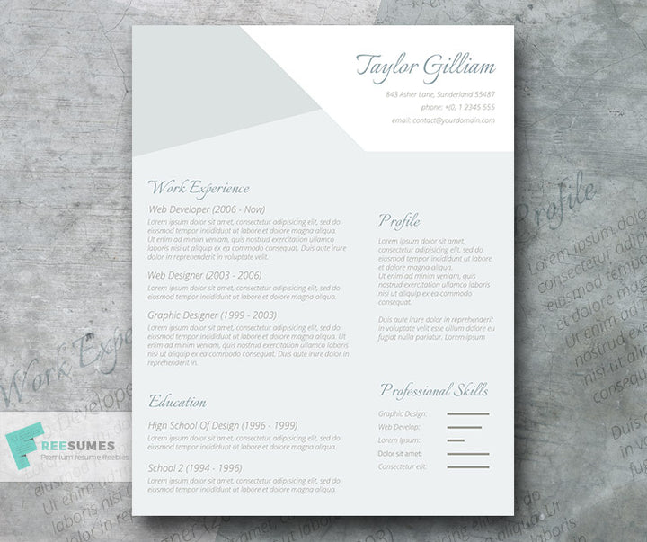 Free Resume Templates in Microsoft Word (DOC/DOCX) Format – tagged ...