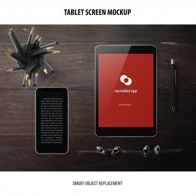 Free Tablet Screen Mockup Psd – CreativeBooster