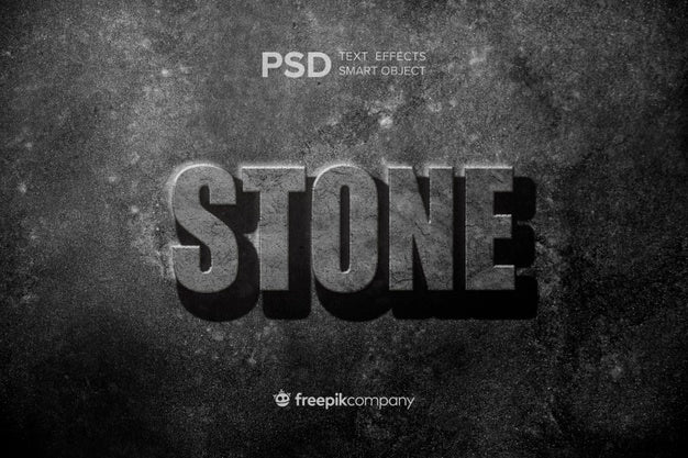 Free Text Effect Stone Mockup Psd – CreativeBooster